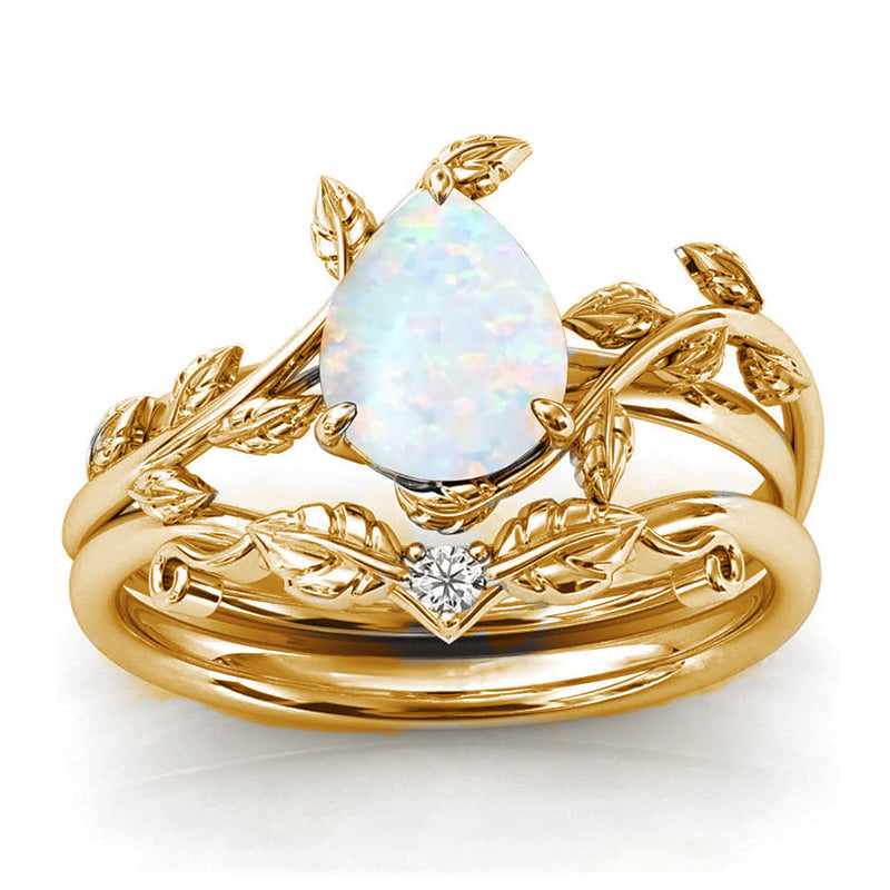 Sterling Silver Natural Moss Agate Blue Sandstone Opal Set Ring ...