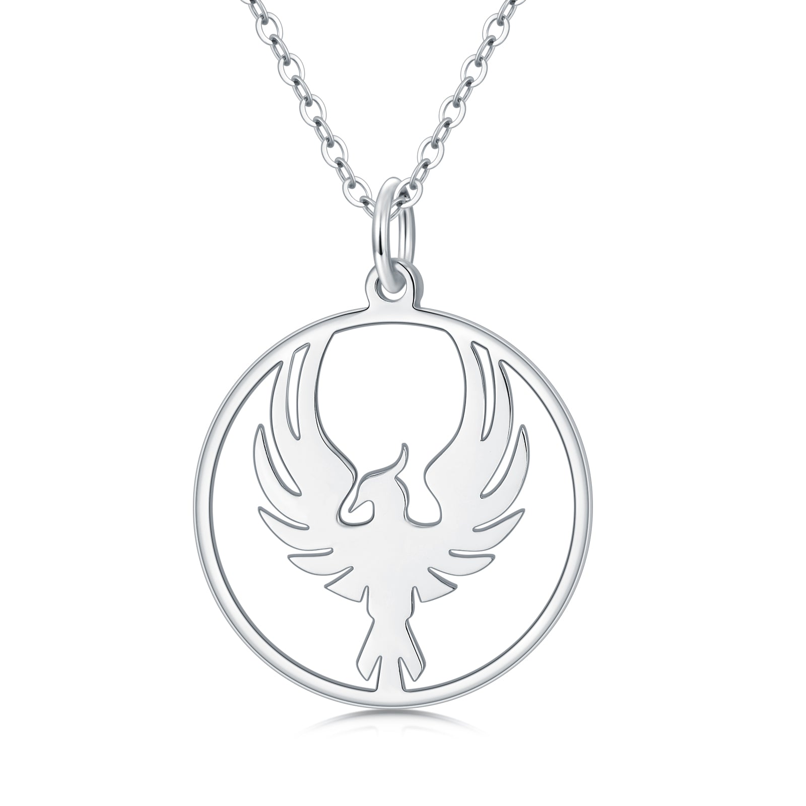 Sterling Silver Phoenix Pendant Necklace– romanticwork
