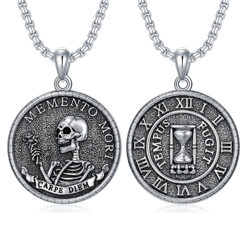 Memento Mori Necklace Mens