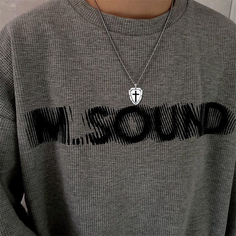 Sterling Silver Knights Templar & Cross Shield Pendant Necklace for Me ...