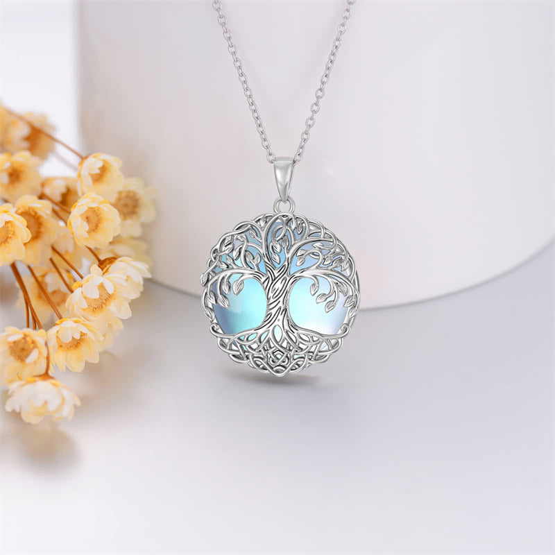 Sterling Silver Tree of Life Spiritual Protection Pendant Necklace ...