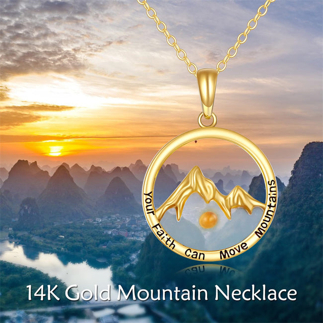 14k Gold Mustard Seed Faith Pendant Necklace– romanticwork