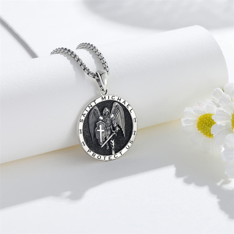 925 Sterling Silver Patron Saint Medals Saint Christopher Amulet Saint ...