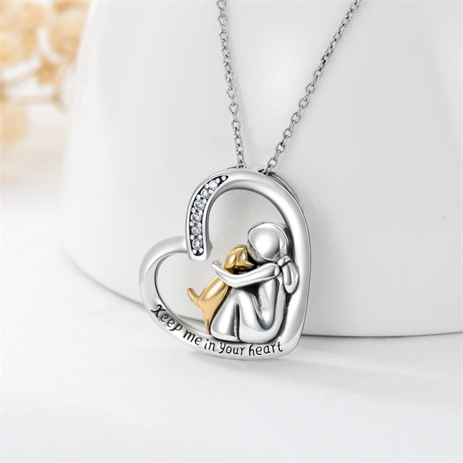 Sterling Silver Dog Urn Necklace/Ring for Ashes Dog Memorial Keepsake ...