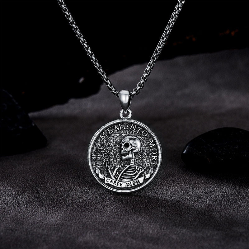 Memento Mori Necklace Mens