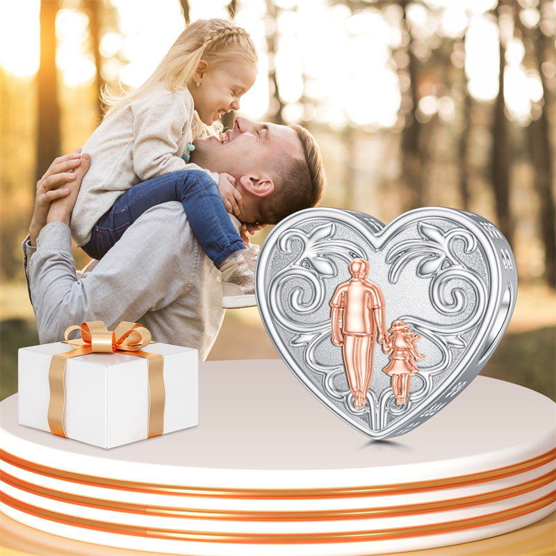Sterling Silver Father Daughter Charm Bracelet– romanticwork
