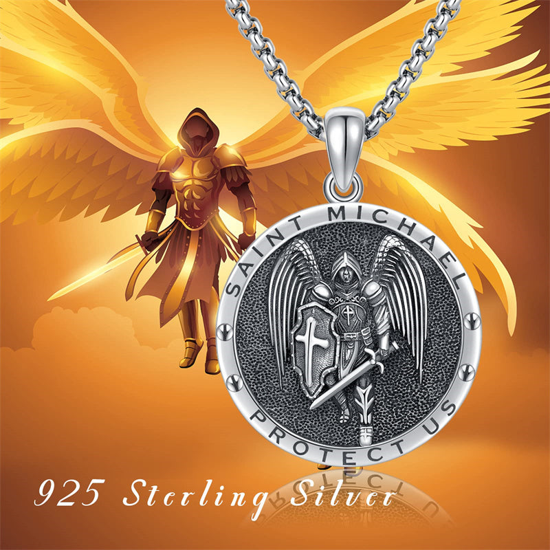 925 Sterling Silver Patron Saint Medals Saint Christopher Amulet Saint ...