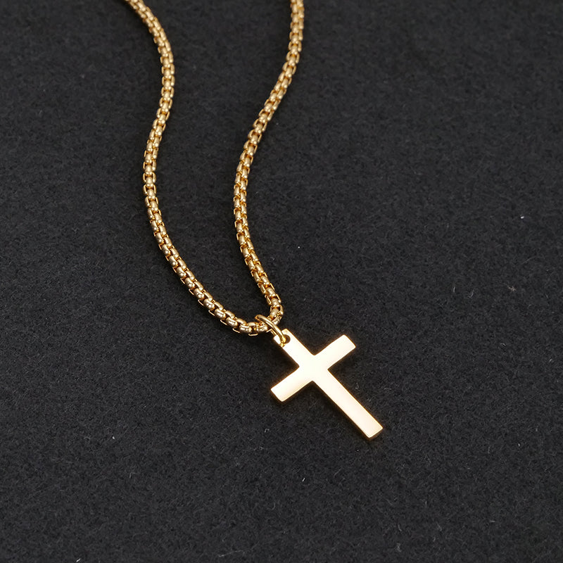 Cross Necklace for Men Mens Necklace Small Cross Pendant Gift for Men ...