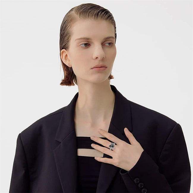 Sterling Silver Witch Heart Nature Ring– romanticwork