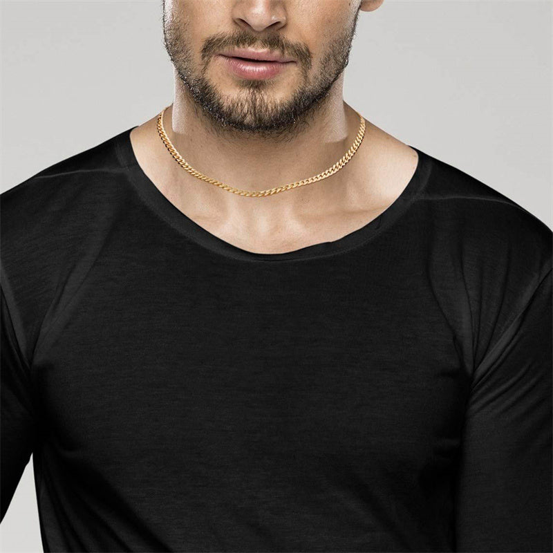 Sterling Silver 5mm Diamond Cut Cuban Chain Necklace– romanticwork